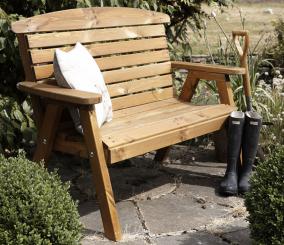Hetton Wooden Garden Bench - UK Garden Products