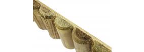 Fixed Log Panel Edging - 6" (150mm) High - Garden Edging - UK Garden ...