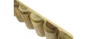 Fixed Log Panel Edging - 9" (230mm) High - Garden Edging - UK Garden ...