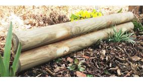 Fixed Log Panel Garden Edging Horizontal Board 14cm 6Pcs - UK Garden ...