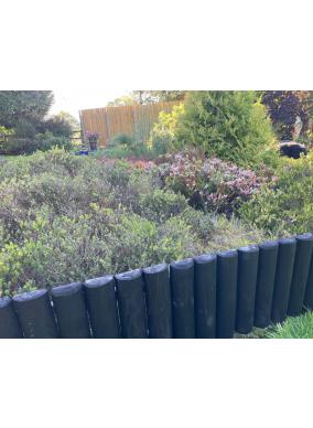 Garden Timber Log Vertical Roll 15cm x 2.4m - UK Garden Products