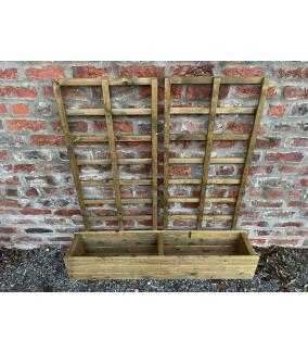 Large Trellis Garden Planter Box with Trellis Screening - UK Garden ...