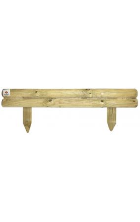 Fixed Log Panel Garden Edging Horizontal Board 14cm 4Pcs - UK Garden ...