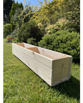 Wooden Garden Planter Box Extra Large Unstained 1.2m - UK Garden Products